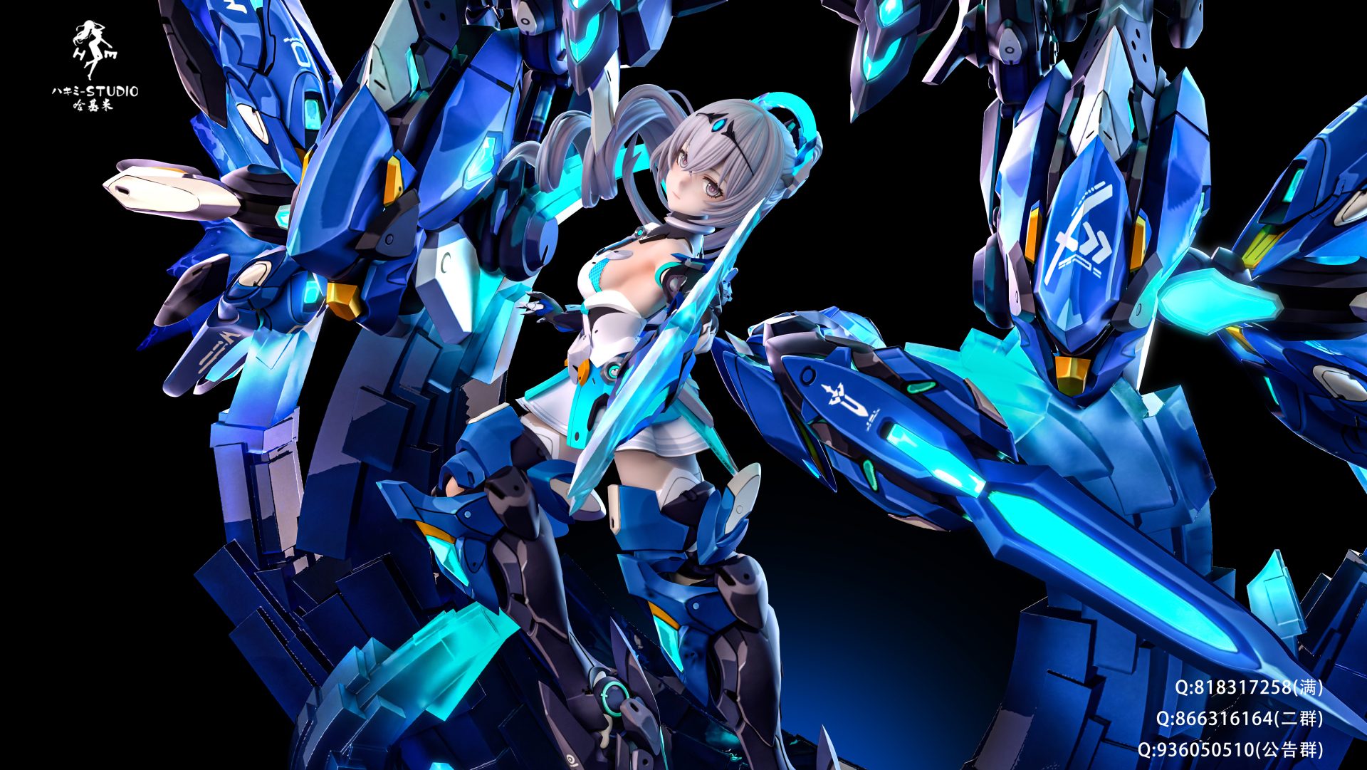 Hakimi HJM Studio 1/6 Scale HI Bronya GK Resin STATUE PREORDER - Toy Okoku