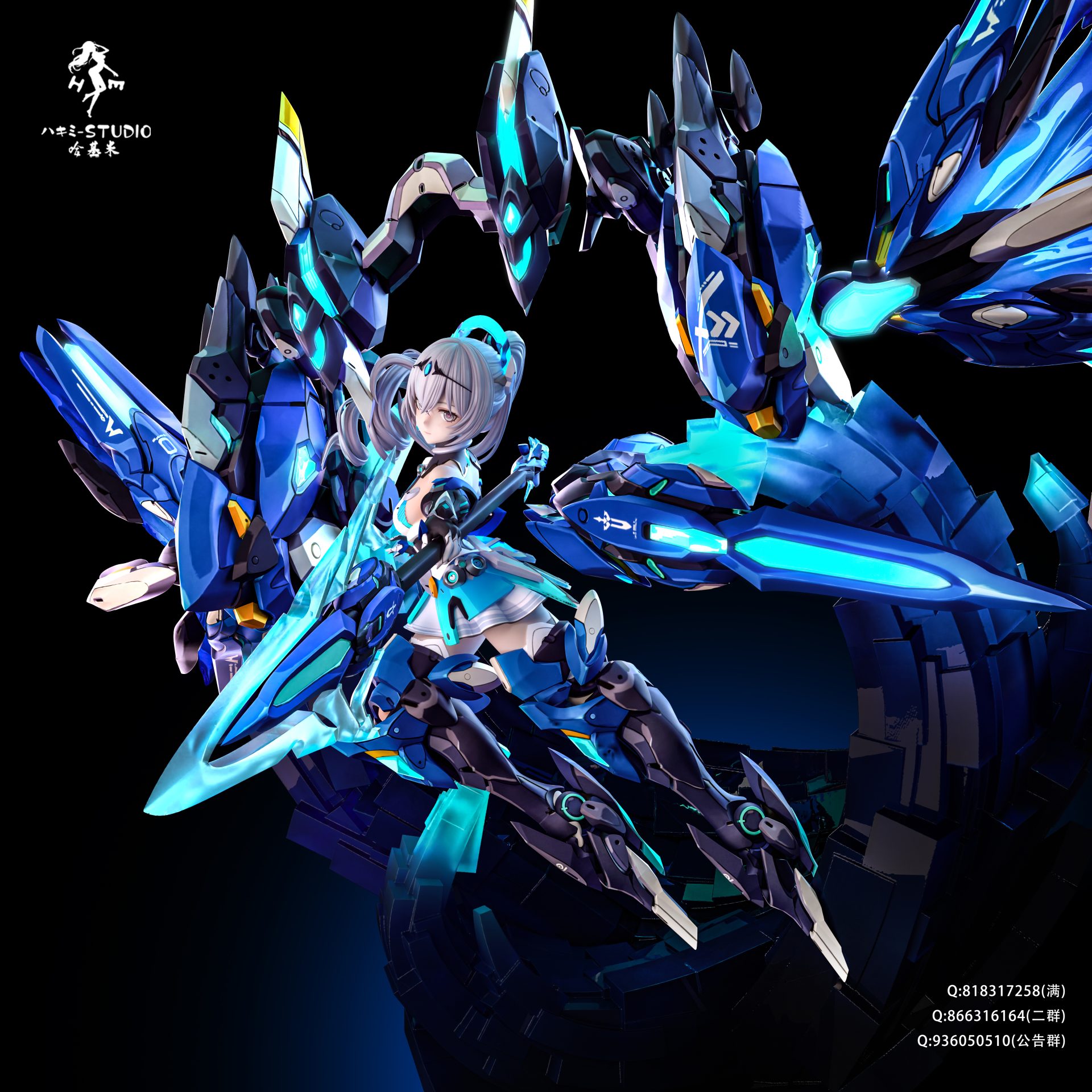 Hakimi HJM Studio 1/6 Scale HI Bronya GK Resin STATUE PREORDER - Toy Okoku