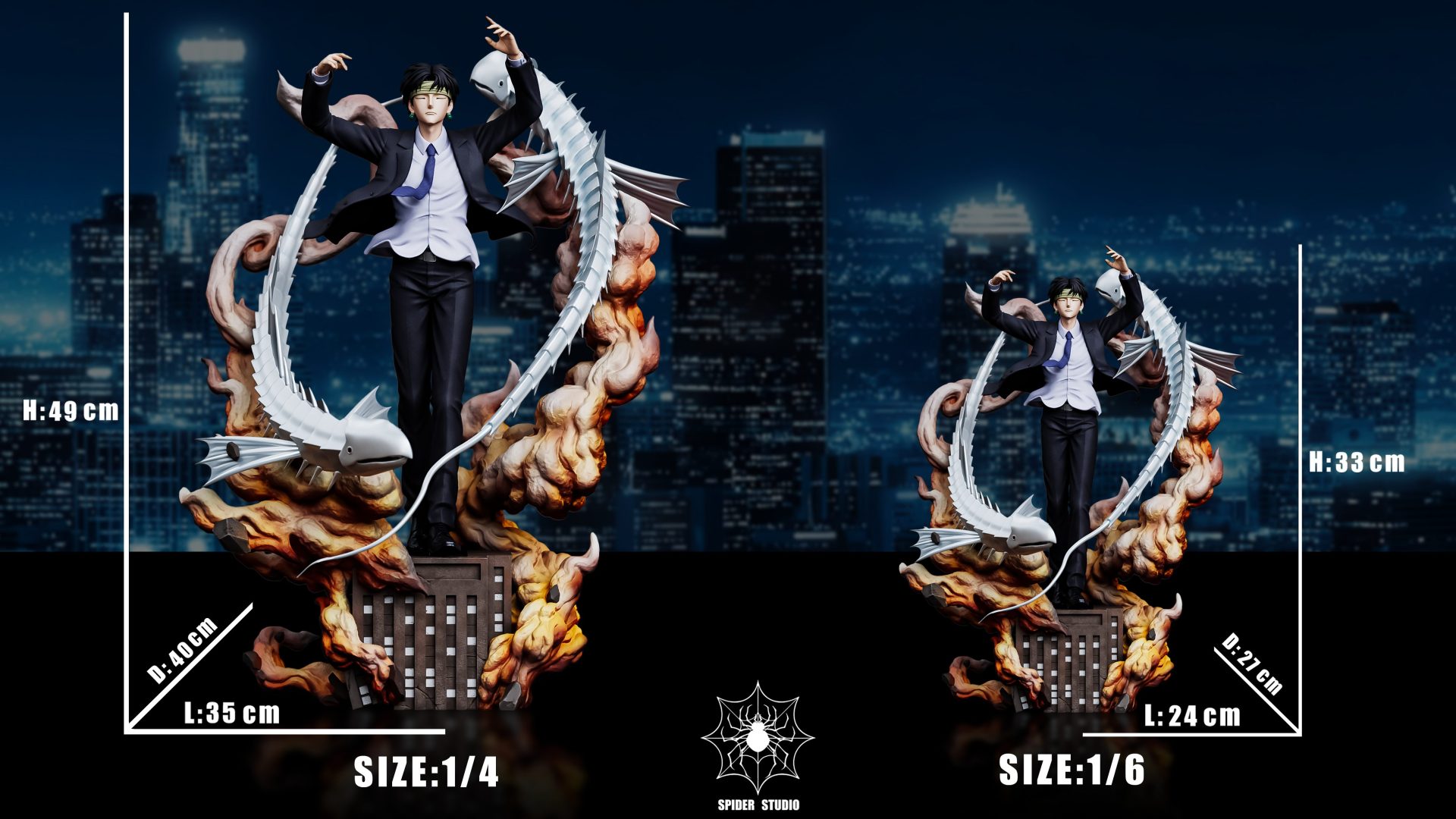 Spider Studio 1/6 & 1/4 Scale HxH Chrollo Lucilfer GK Resin Statue ...