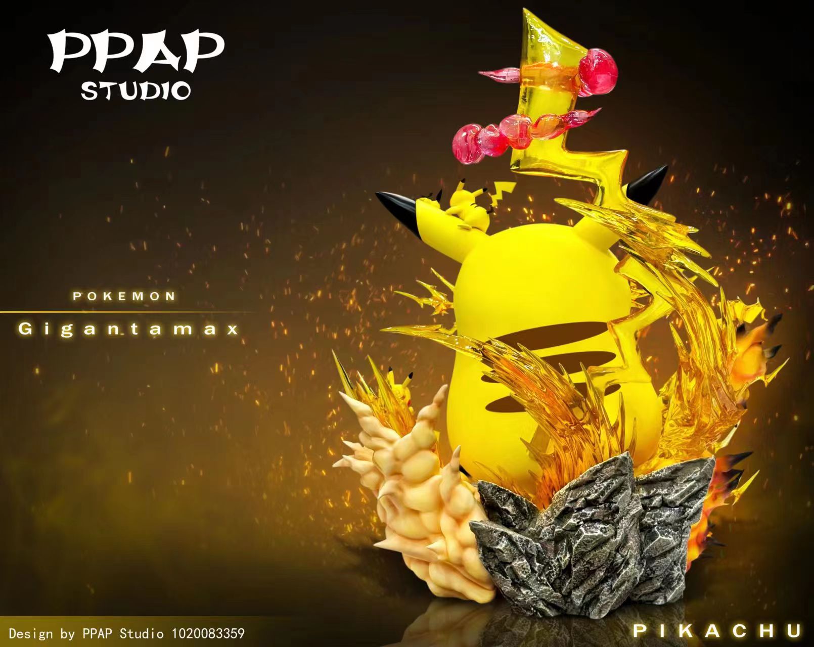 PPAP Studio Gigantomax Pikachu GK Resin Statue PREORDER - Toy Okoku
