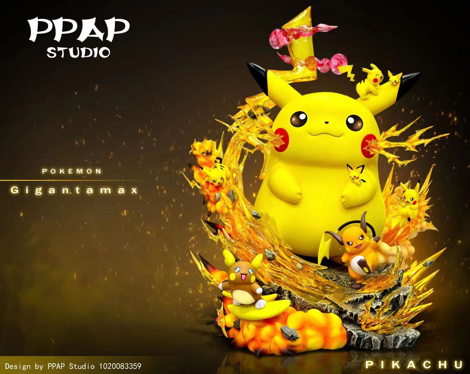 PPAP Studio Gigantomax Pikachu GK Resin Statue PREORDER - Toy Okoku