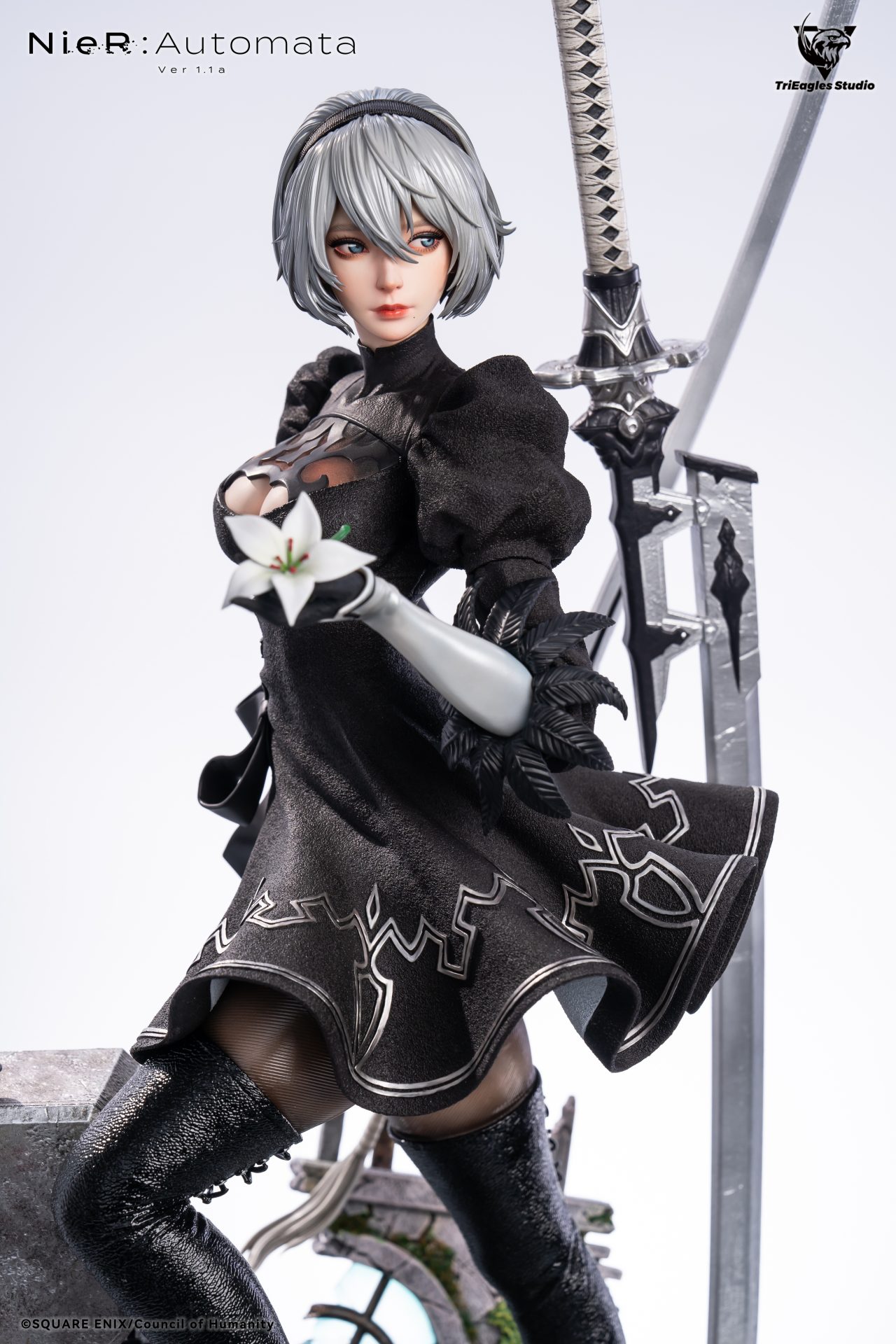 Trieagles Studio 1/4 Scale NieR: Automata 2B Licensed Resin STATUE PREORDER - Toy Okoku