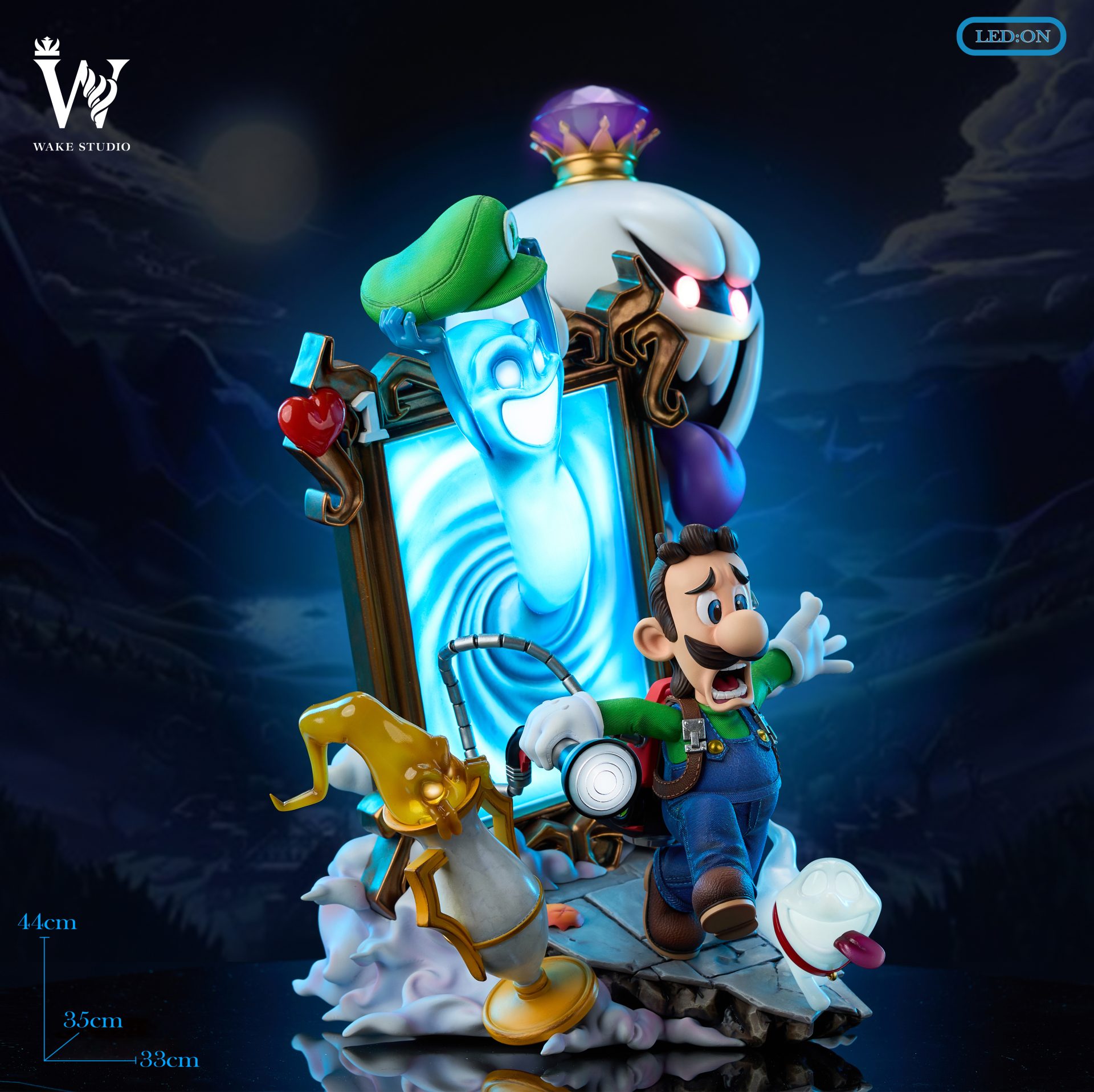 Wake Studio Luigi's Mansion GK Resin Statue PREORDER - Toy Okoku