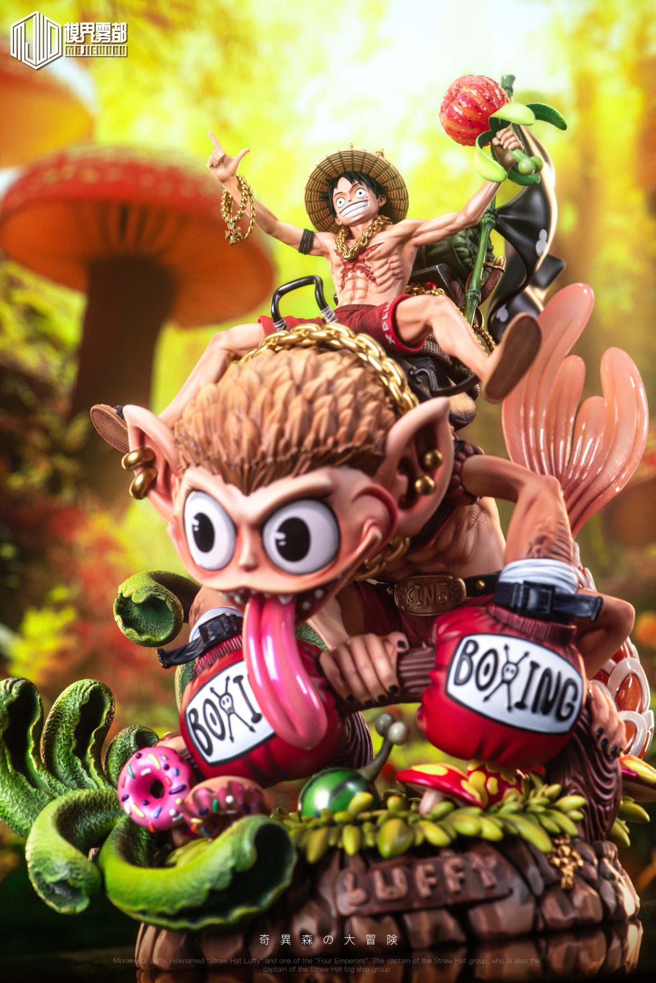 MJ Studio OP Monkey D Luffy GK Resin Statue PREORDER - Toy Okoku