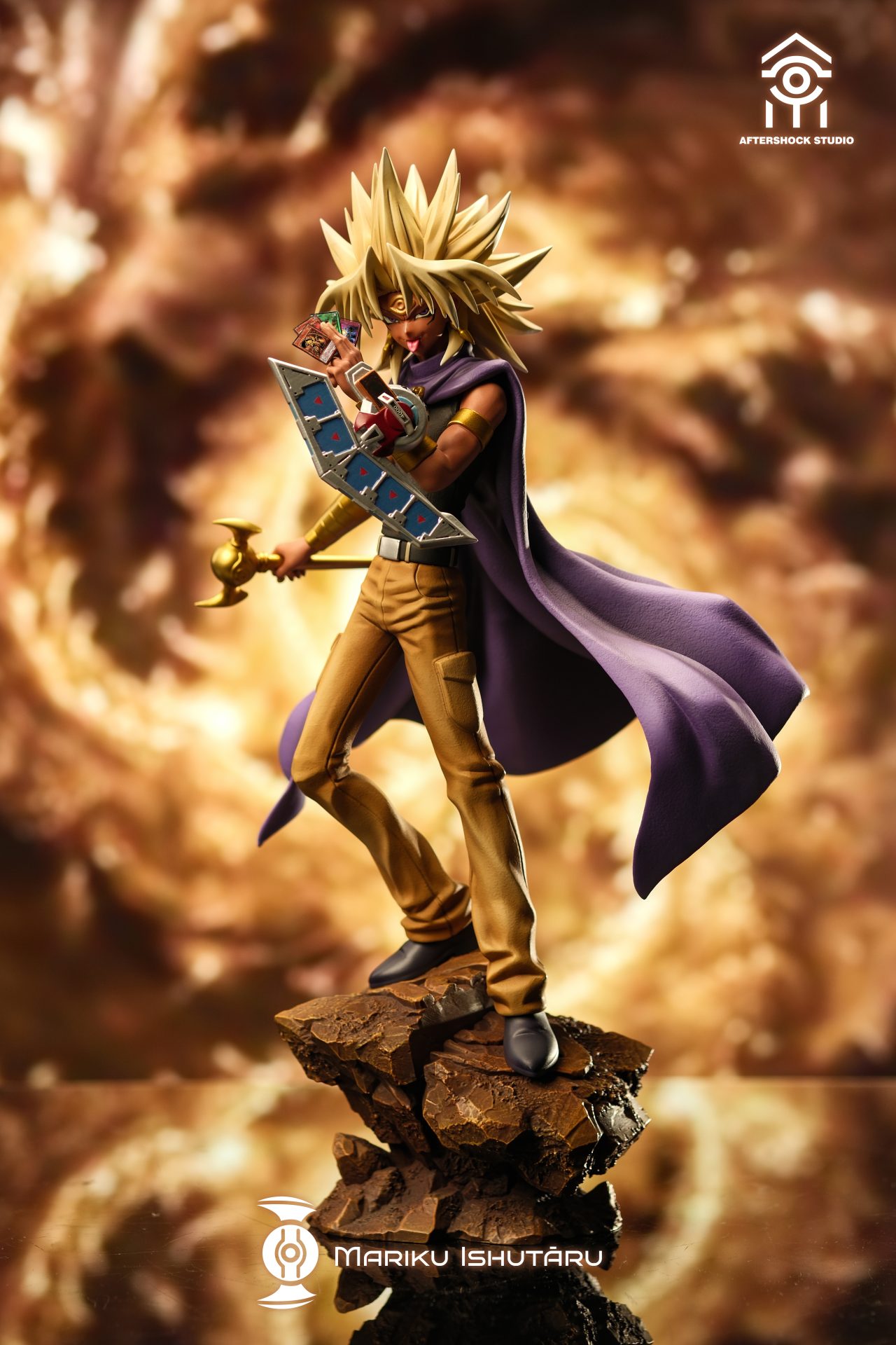 Aftershock Studio Yu Gi Oh Marik Ishtar & Winged Dragon GK Resin STATUE PREORDER - Toy Okoku