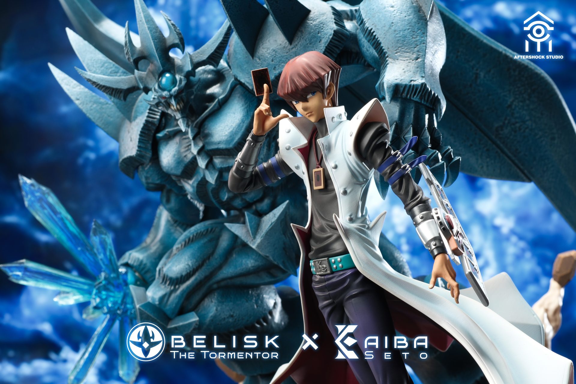 Aftershock Studio Yu Gi Oh Obelisk the Tormentor & Seto Kaiba GK Resin ...