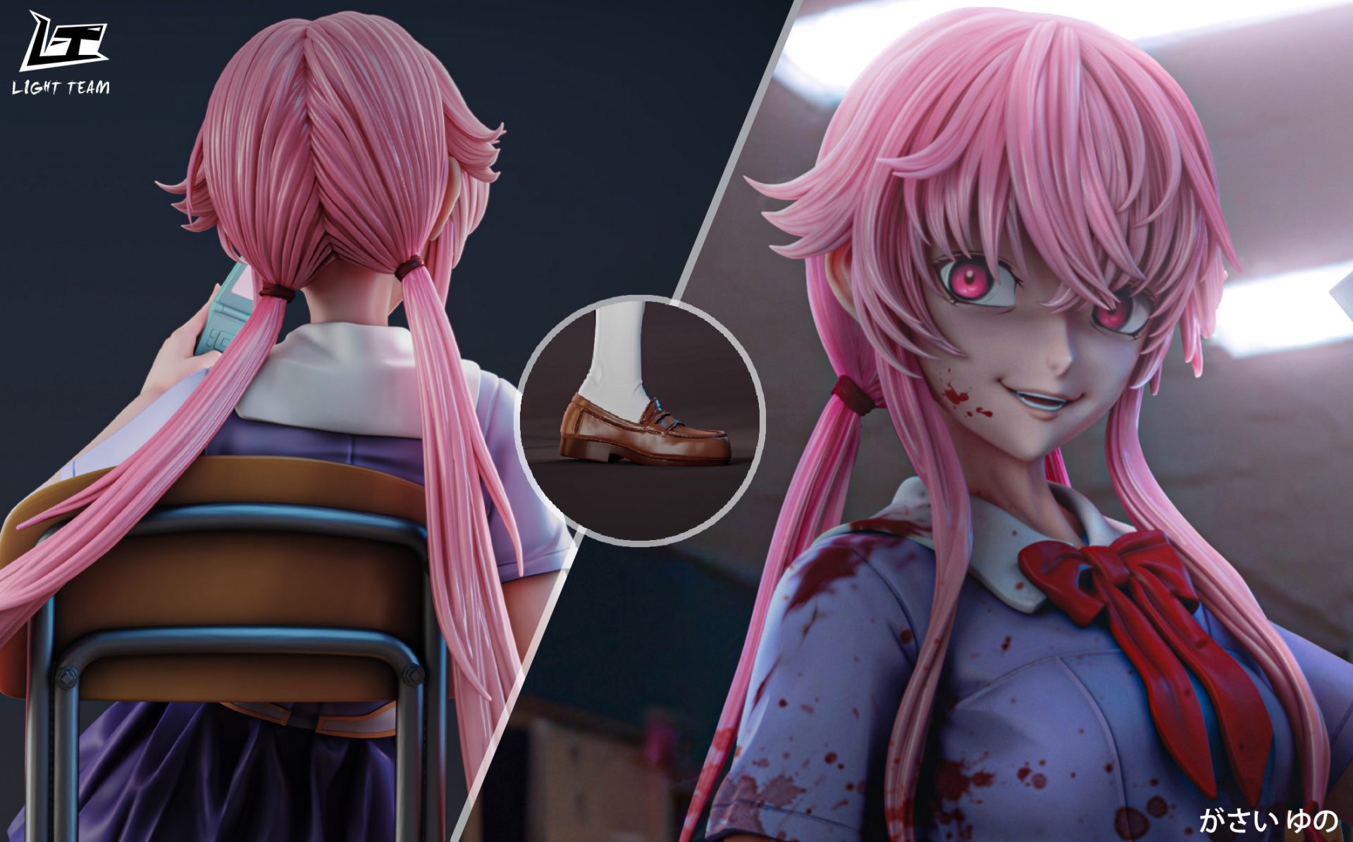 Light Team Studio Future Diary Yuno Gasai GK Resin Statue PREORDER ...