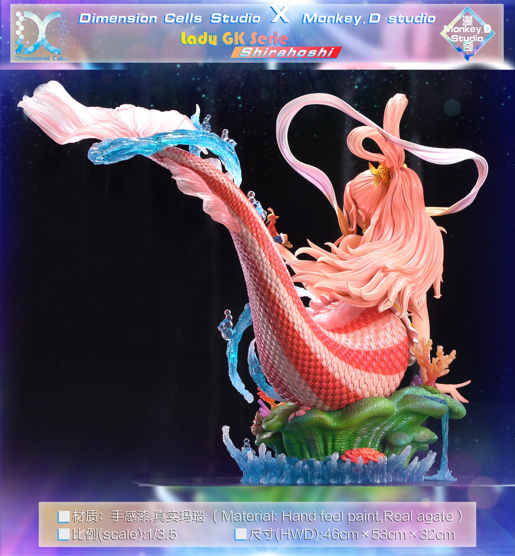 DC Dimension Cells Studio 1/3.5 Scale OP Shirahoshi Resin Statue ...