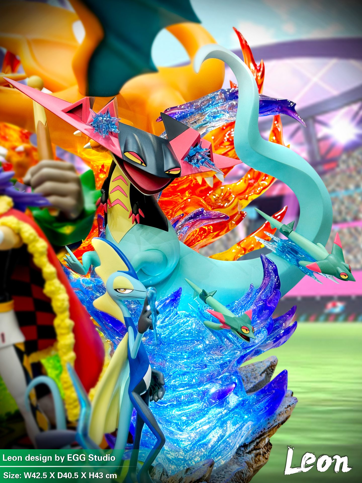 EGG Studio Galar Region Pokémon Champion Leon GK Resin Statue PREORDER ...