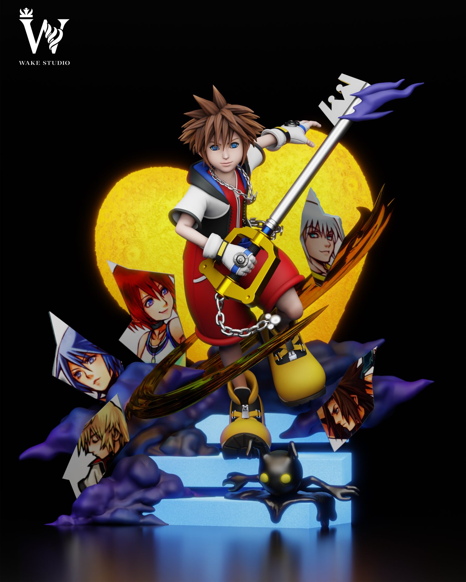 Wake Studio 1/4 Scale Kingdom Hearts Sora GK Statue Resin PREORDER - Toy Okoku