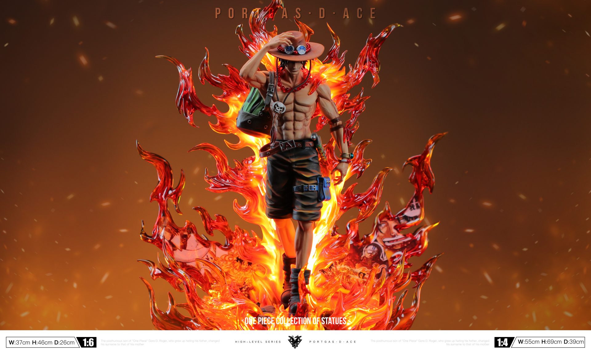 Burning Ace Resin Statue | One Piece - PREORDER
