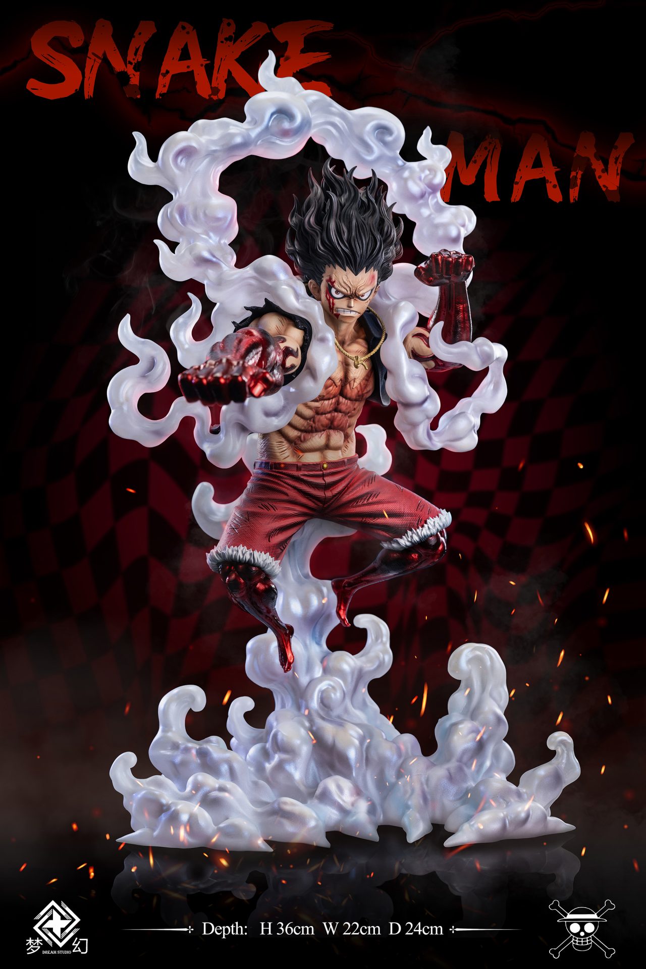 Dream Studio OP Gear 4 Snake Luffy Resin Statue PREORDER - Toy Okoku