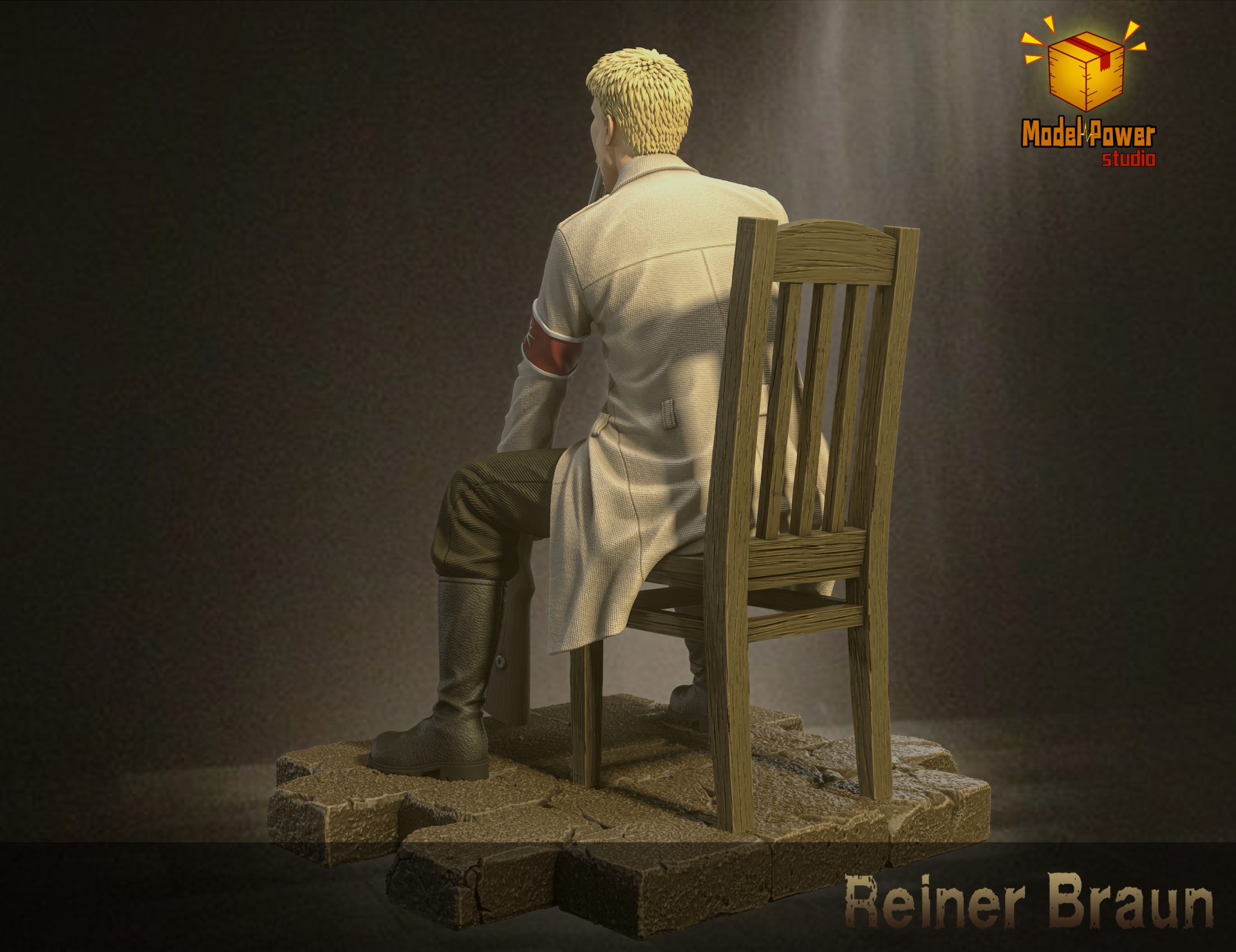 Model Power Studio AOT Reiner Braun Resin Statue PREORDER - Toy Okoku