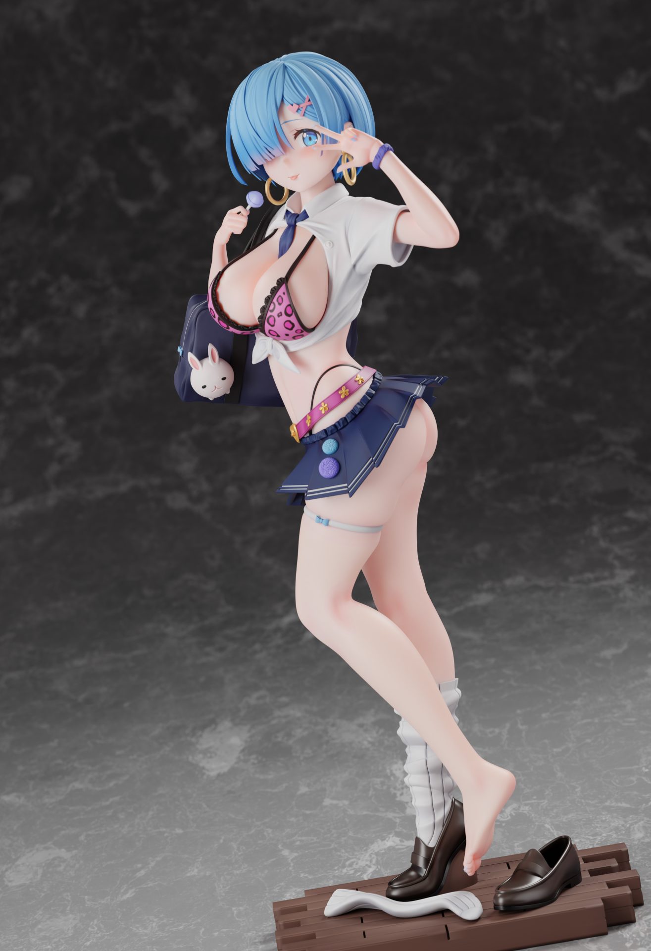 Thistles and Thorns Studio 1/6 Scale Re:ZERO - Starting Life Gyaru JK Rem & Ram Resin Statue ...