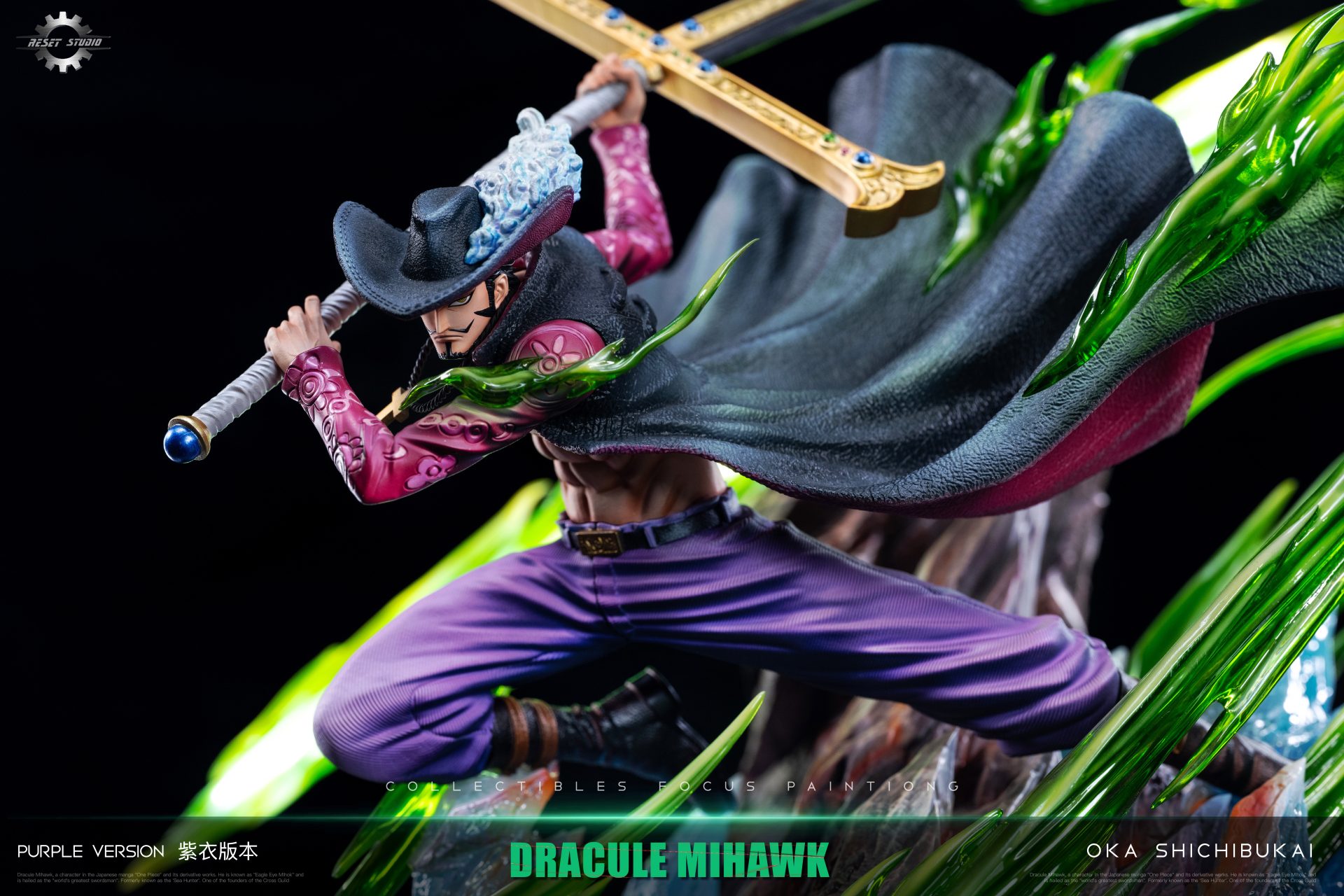 Reset Studio POP Scale OP Dracule Mihawk GK Resin Statue PREORDER - Toy ...