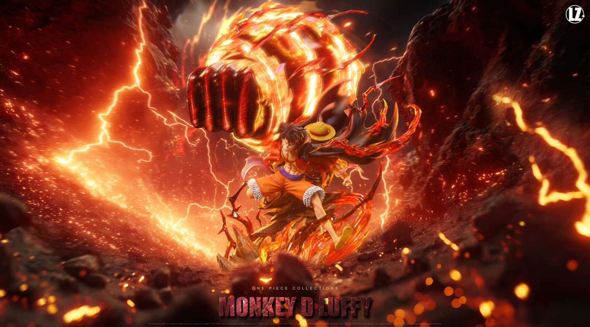 LZ Studio OP Series 04 Gear Third Enka Luffy ver A Resin Statue ...