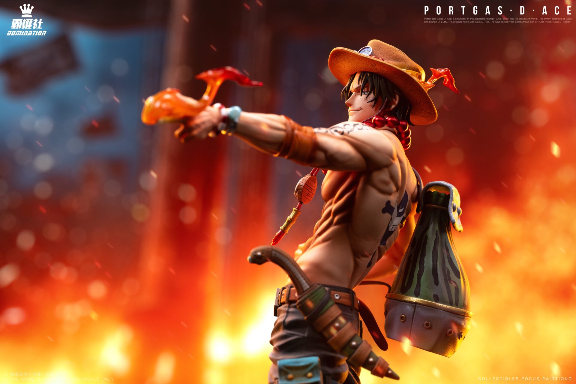 Domination Studio POP OP Portgas D. Ace Resin Statue PREORDER - Toy Okoku