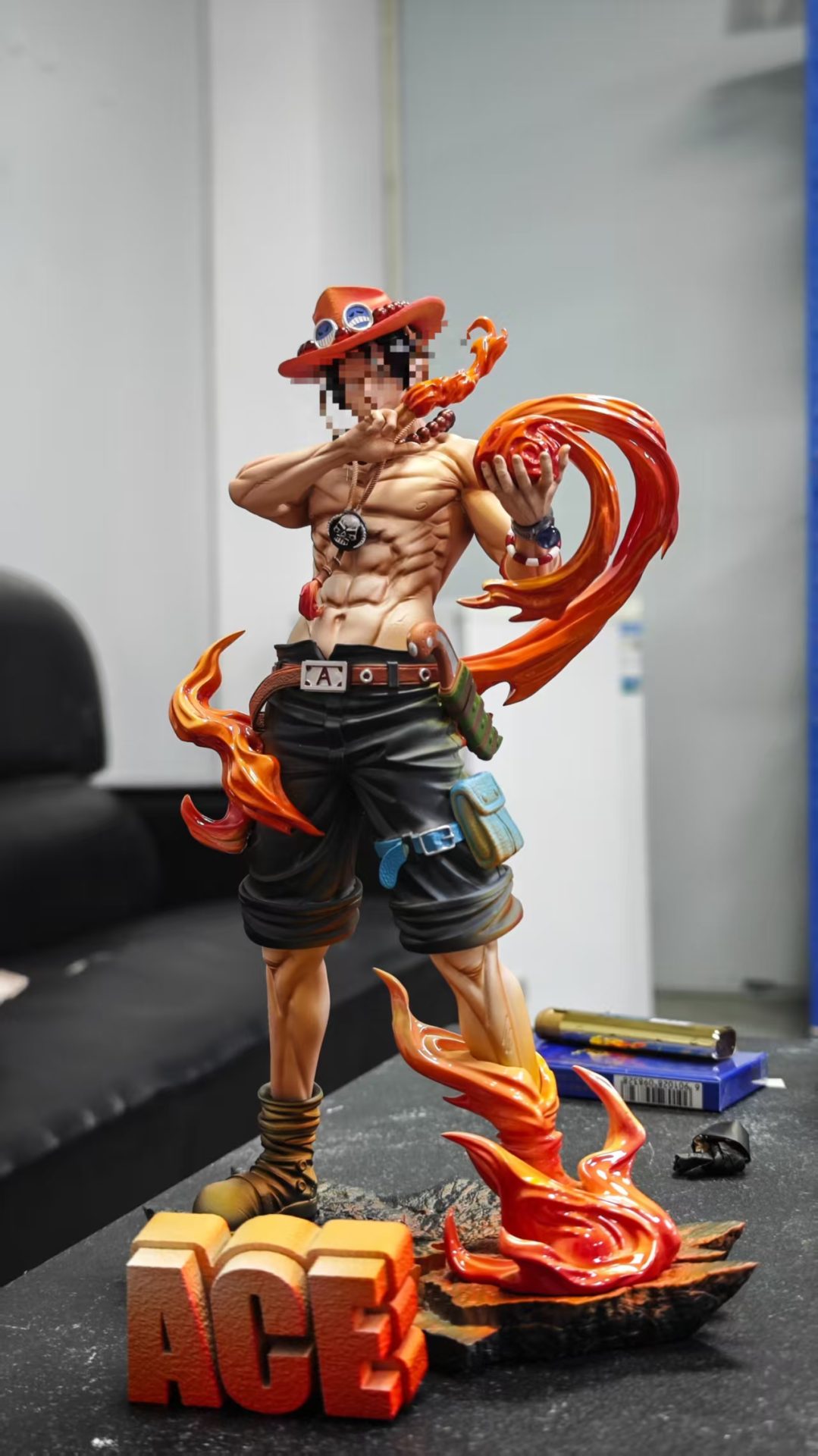 Ghost Studio POP Scale OP Ace Resin Statue PREORDER - Toy Okoku