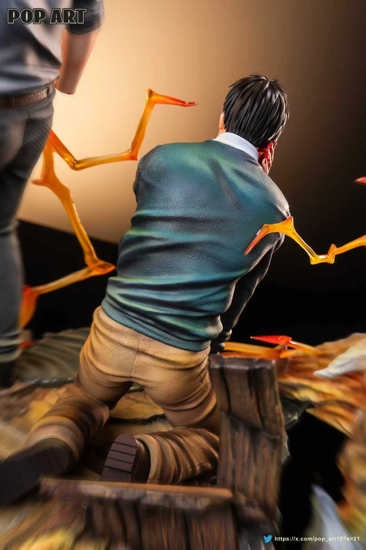 POP ART Studio 1/6 Scale AOT Reiner Braun X Bertolt Hoover Resin Statue ...