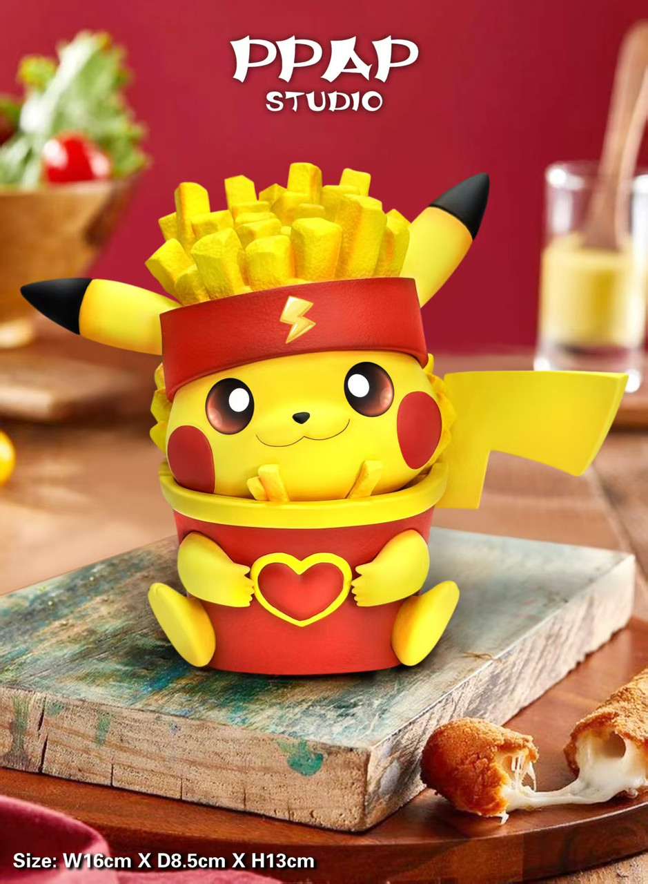 PPAP Studio Pikachu Fries Resin Statue PREORDER - Toy Okoku