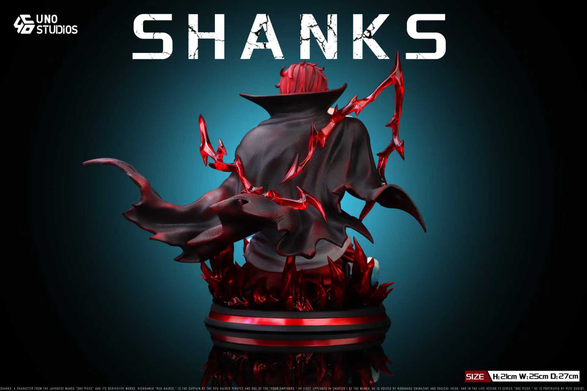 UNO Studio 1/4 Scale OP Shanks Resin Statue PREORDER - Toy Okoku